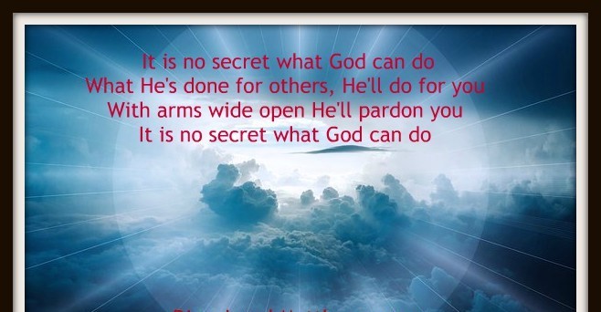 It Is No Secret What God Can Do Elvis Presley It Is No Secret (What